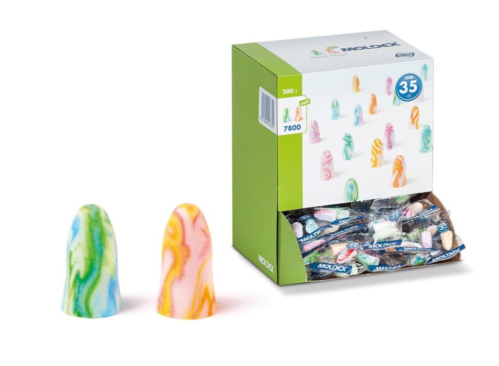 Moldex Earplugs Moldex Spark Plugs Soft Foam Earplugs - SNR 35dB, PVC ...